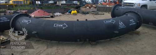 Chrome white iron elbow spool saves company millions | Penticton Foundry